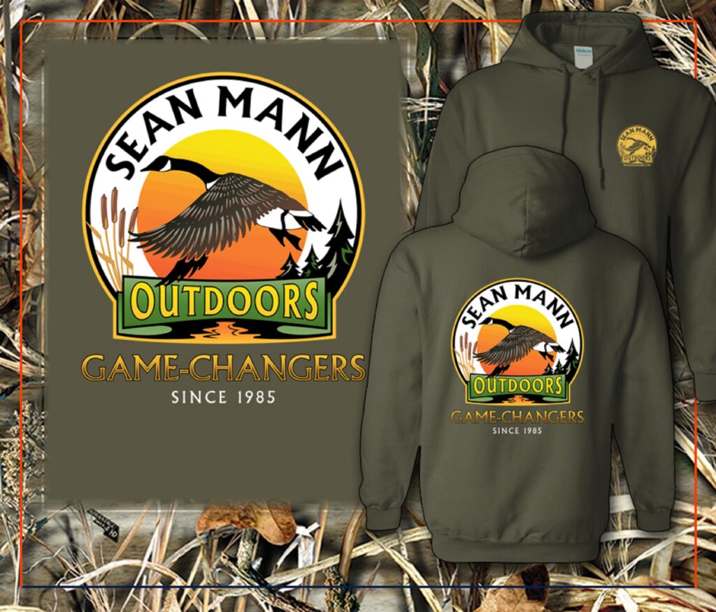 Sean Mann Outdoors Logo Full Color Hoodie “Game Changers since 1985 ...